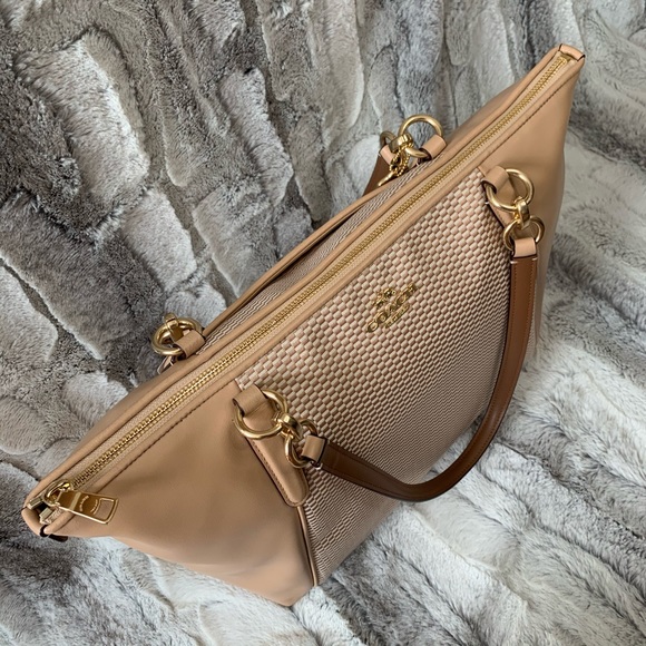 Coach | Bags | Coach Milk And Beachwood Tote | Poshmark